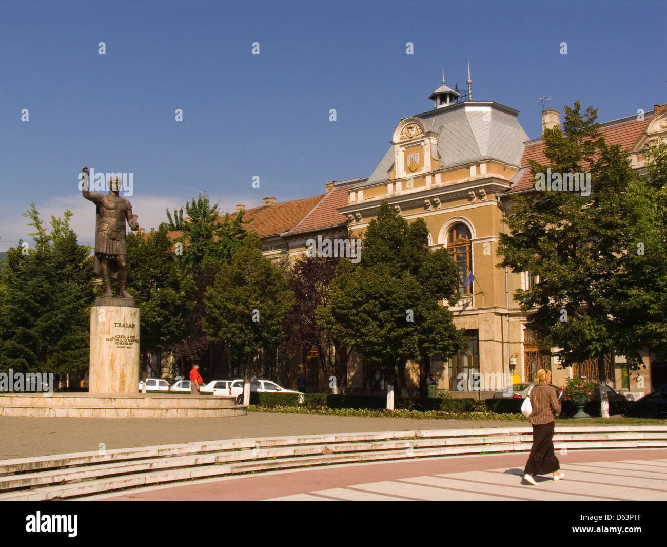 europe, romania, transylvania, deva, monument to the roman emperor ...