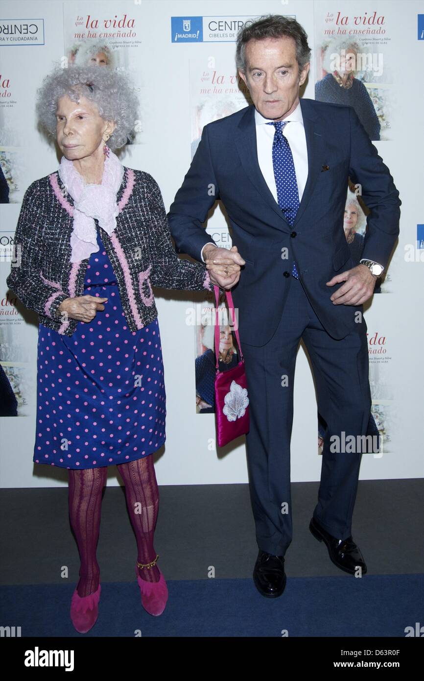 Madrid, Spain. 11th April 2013. Spain's Duchess of Alba, Cayetana Fitz ...