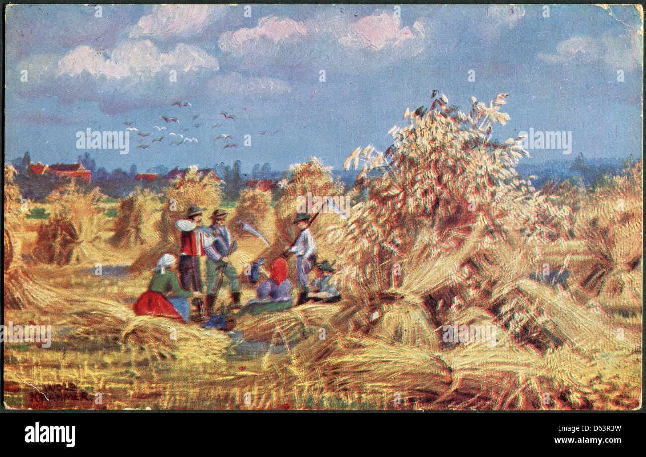 Old German postcard of 1913 Stock Photo - Alamy