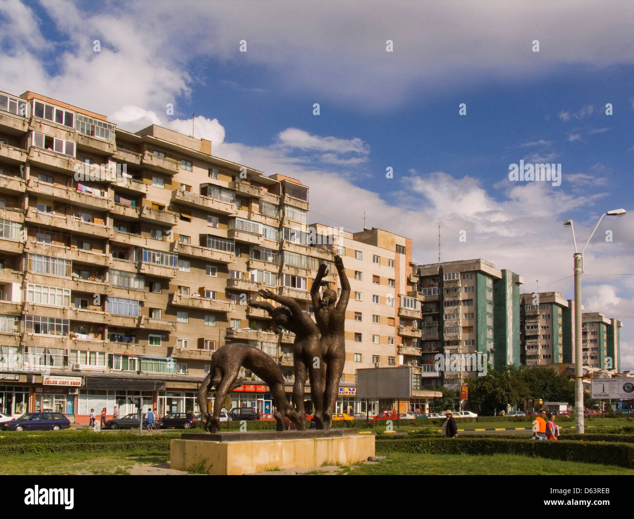 europe, romania, transylvania, deva, monument to the gymnastics Stock ...