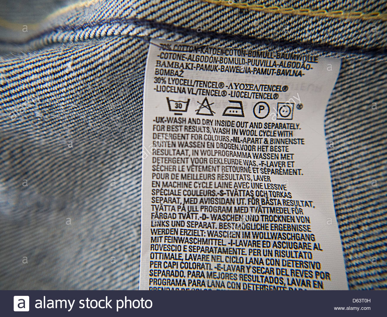 Clothing Care Label Stock Photos & Clothing Care Label Stock Images - Alamy
