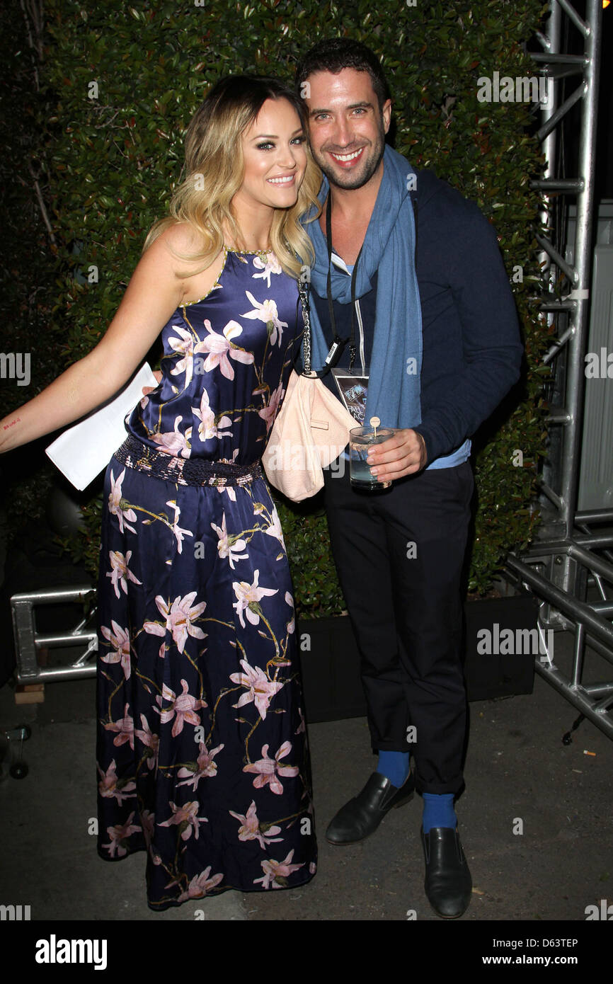 Lacey Schwimmer and Ben Russo 'Perez Hilton's Blue Ball 33rd Birthday ...