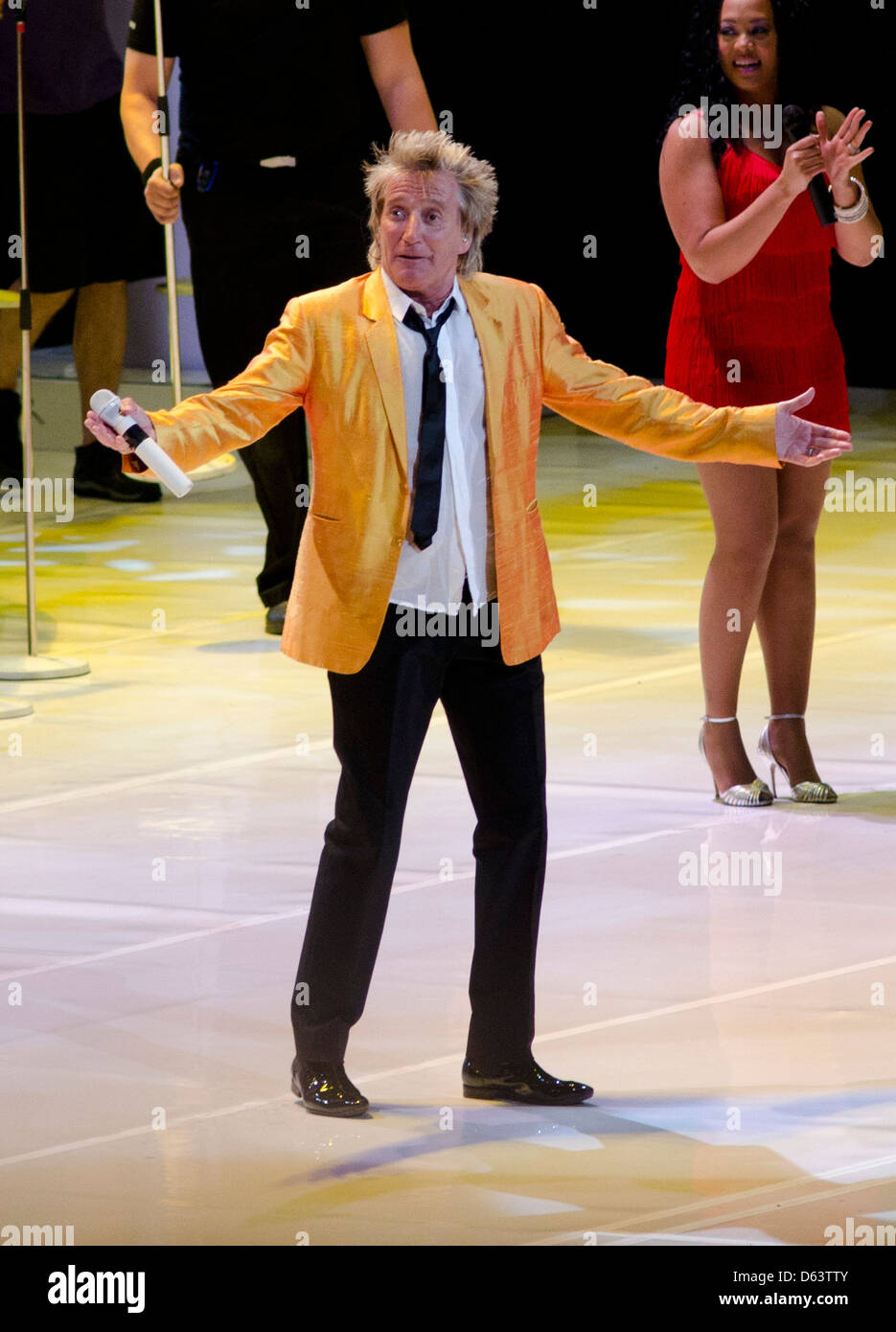 Rod Stewart performing live on his 'Heart and Soul' tour at Madison ...