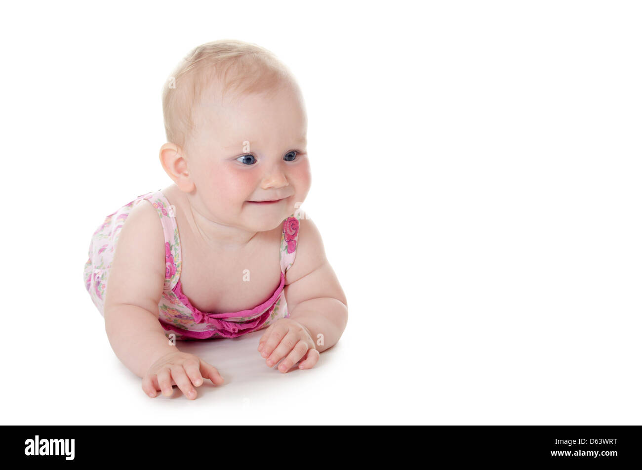 The small baby isolated on white Stock Photo - Alamy