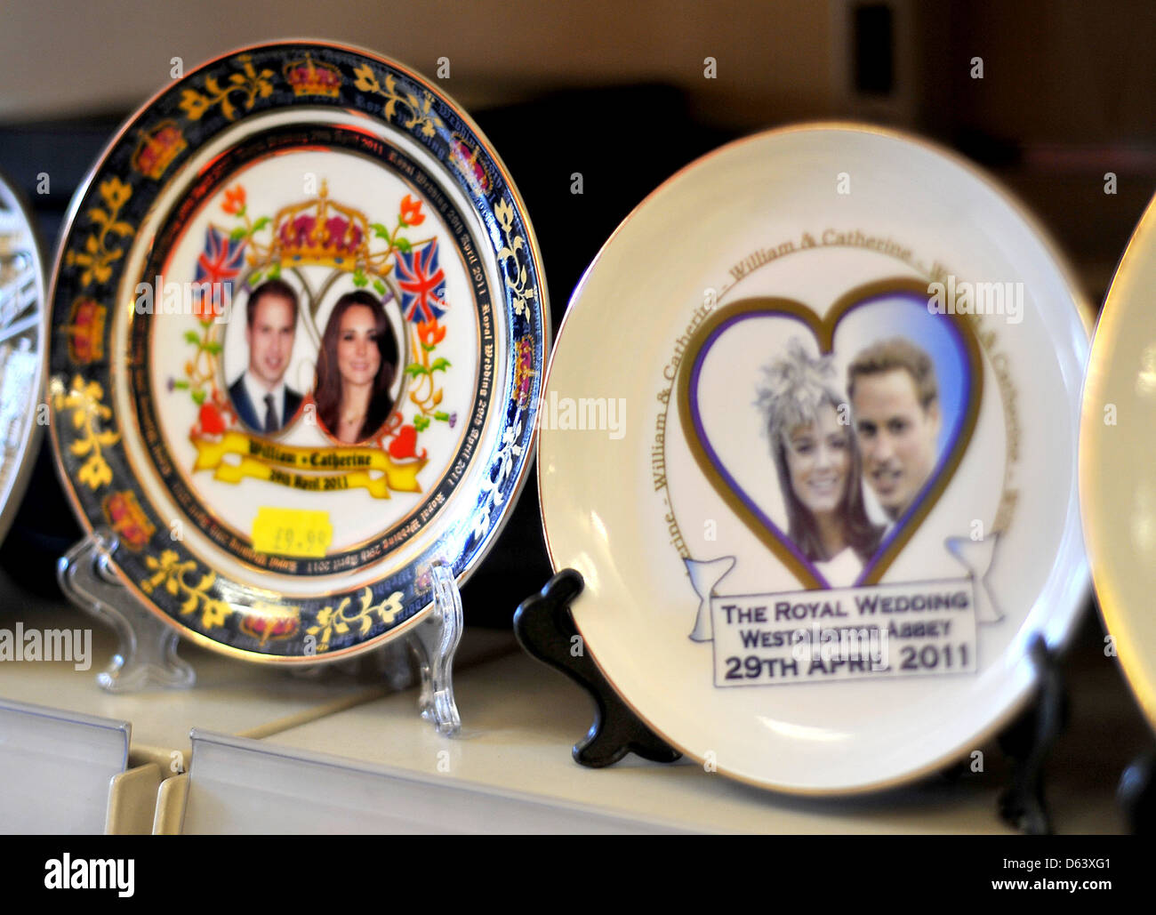 Royal Wedding Souvenirs commemorating the wedding of Prince William and ...
