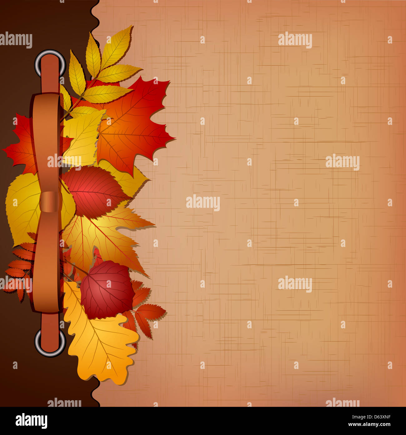 Autumn cover for an album with photos Stock Photo - Alamy
