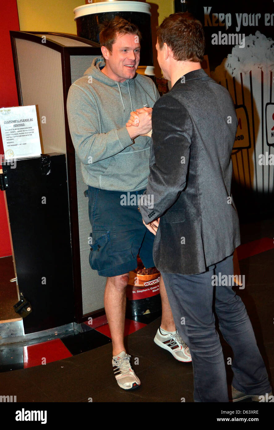 Michael Sharpe and Brian O'Driscoll film premiere of 'Rewind' held at ...