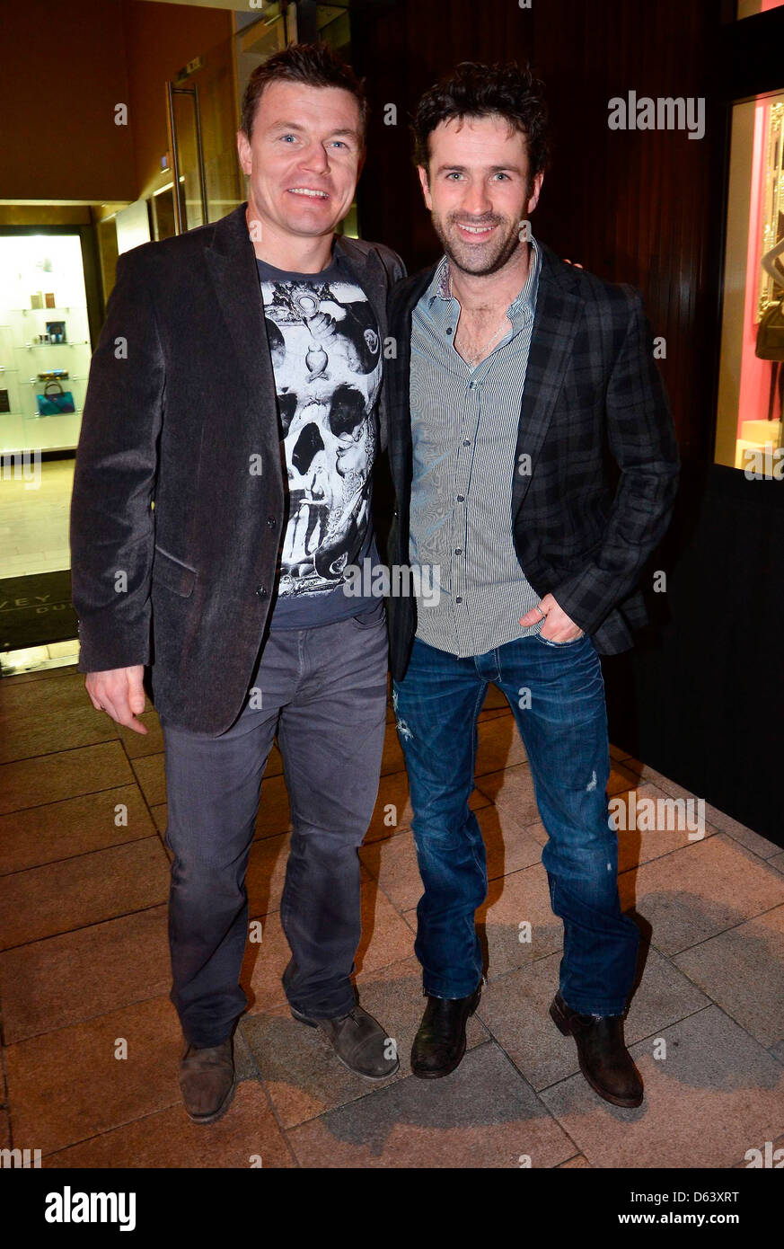 Brian O'Driscoll and Adam Fergus film premiere of 'Rewind' held at ...