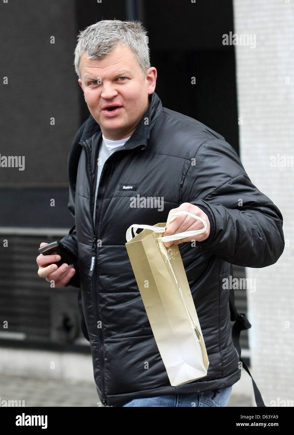 Adrian Chiles outside the ITV studios London, England - 21.03.11 Stock ...