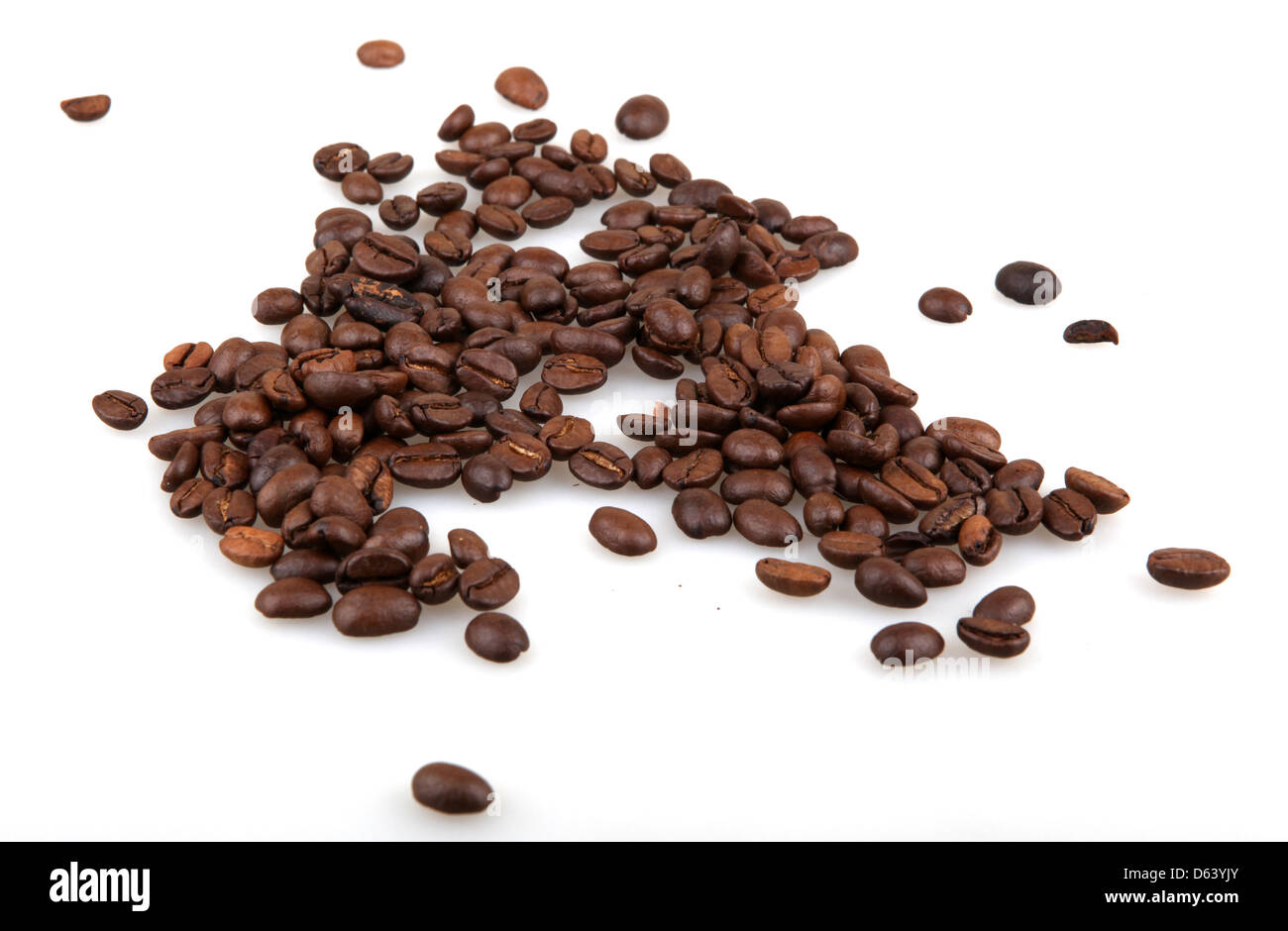 Coffee Beans isolated on white Stock Photo - Alamy