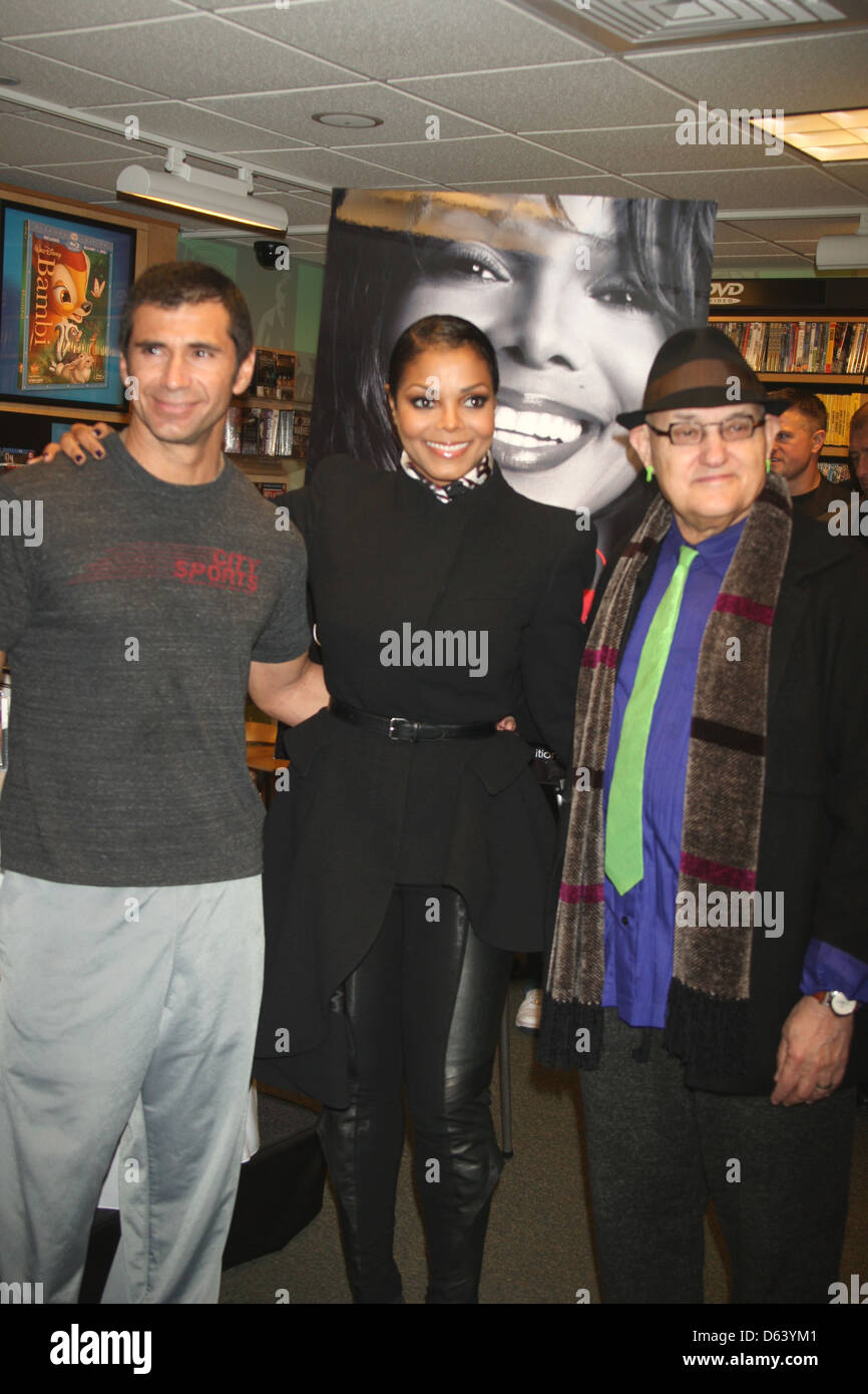 Tony Martinez, Janet Jackson, David Ritz Janet Jackson attends her book ...