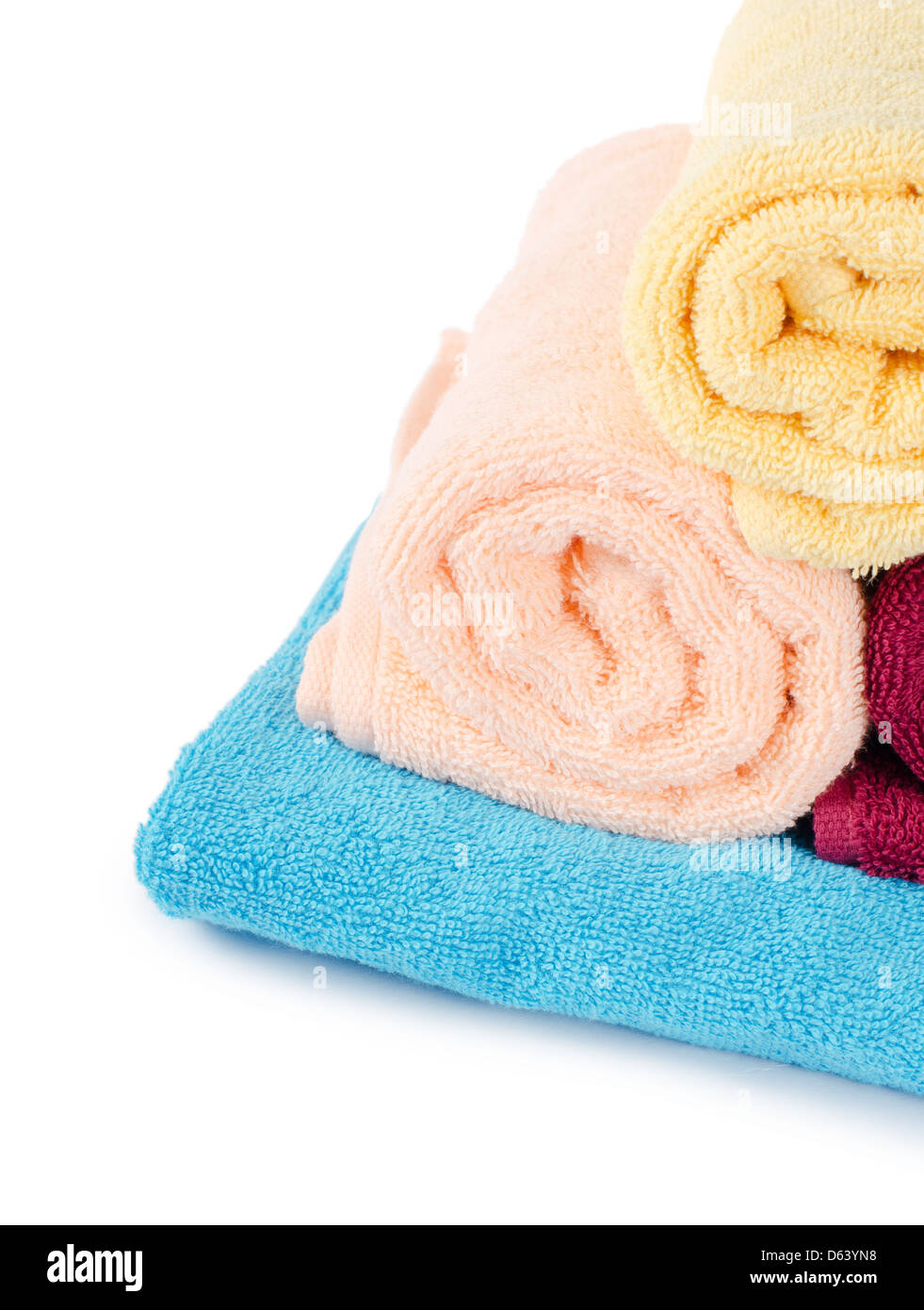 The combined color towels Stock Photo - Alamy