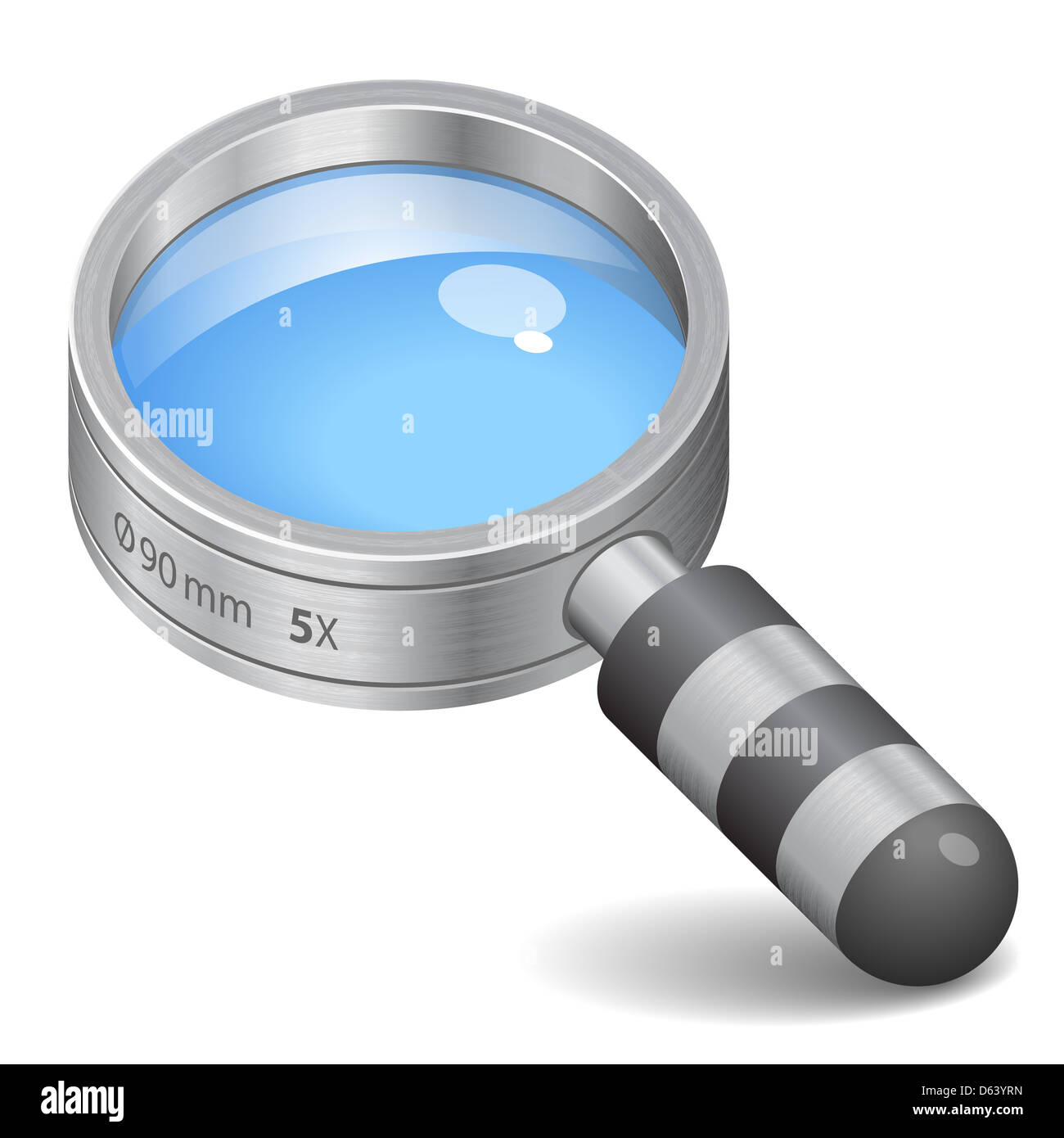 Icon for magnifying glass Stock Photo - Alamy