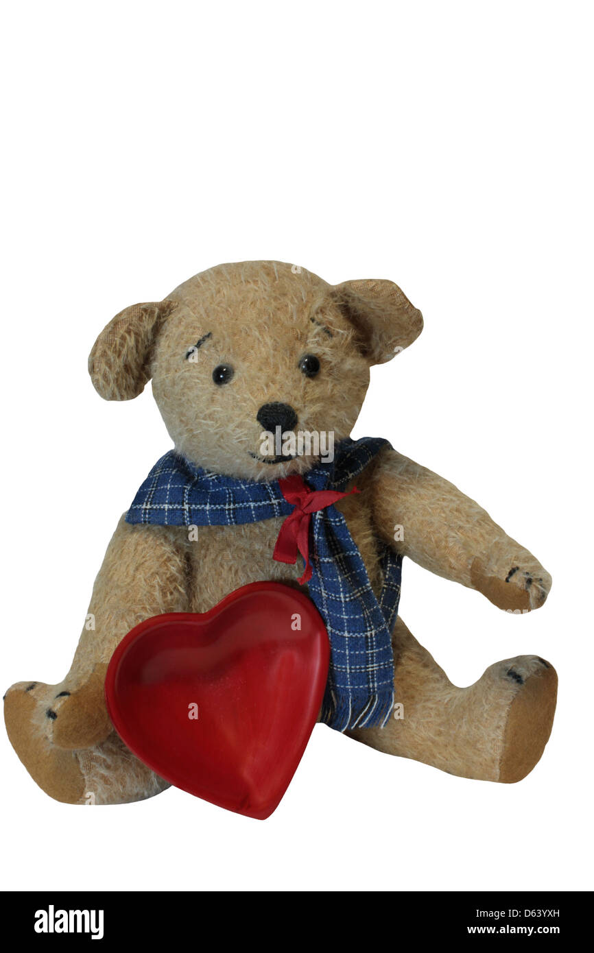 Teddy mit Herz Stock Photo - Alamy