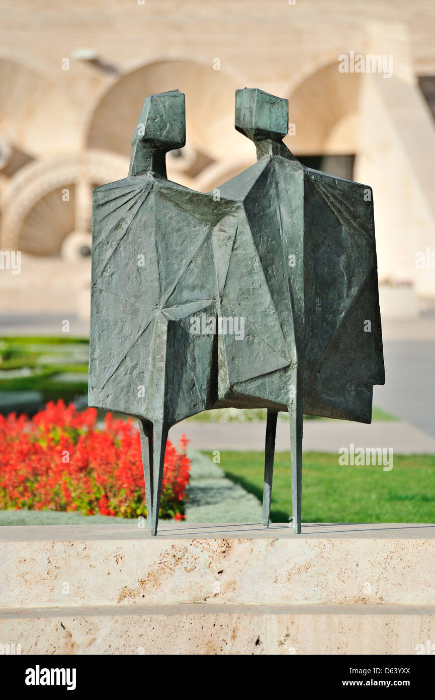 Modern sculpture at the foot of the Cascade, Yerevan, Armenia Stock ...