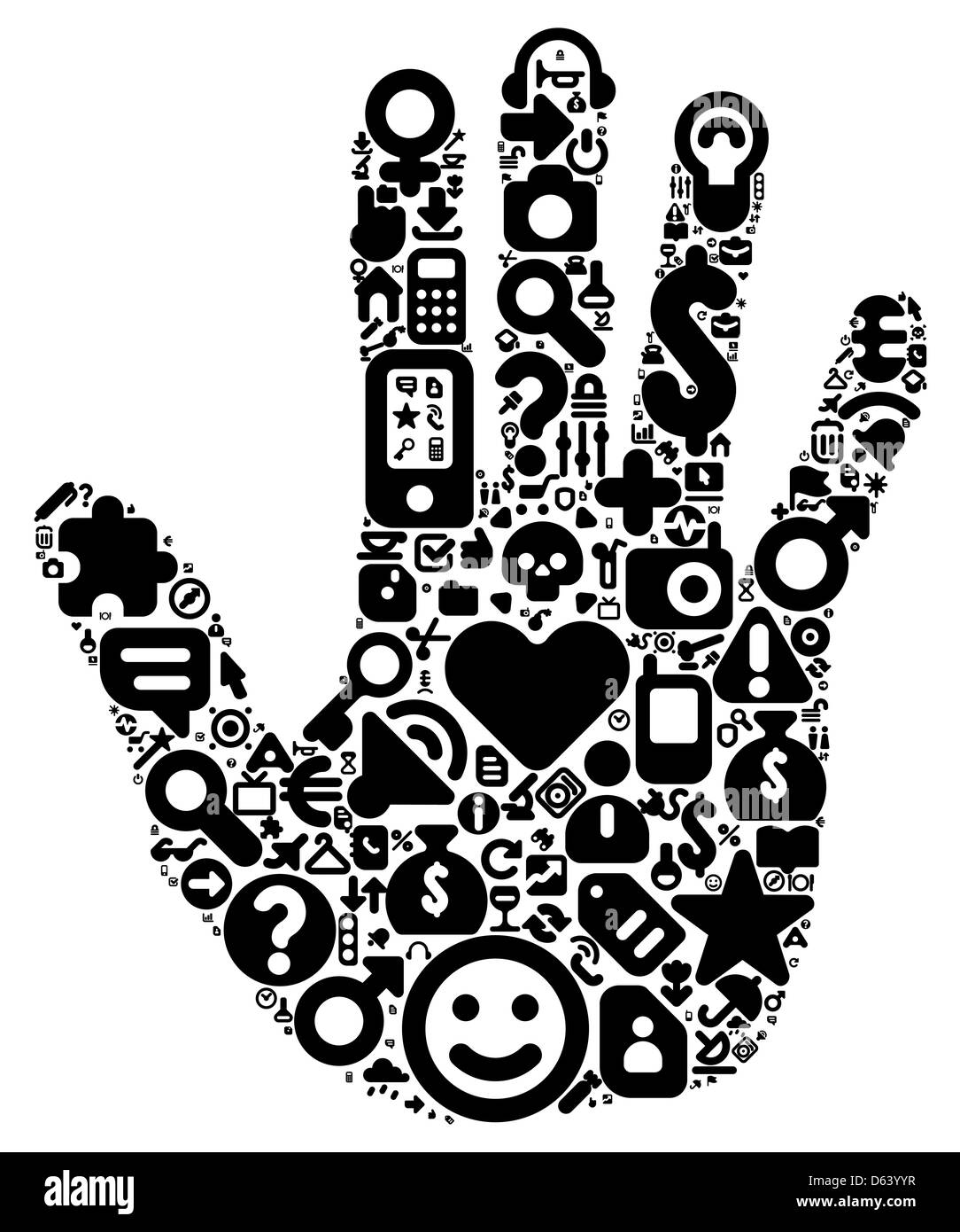 Concept of human hand Stock Photo - Alamy