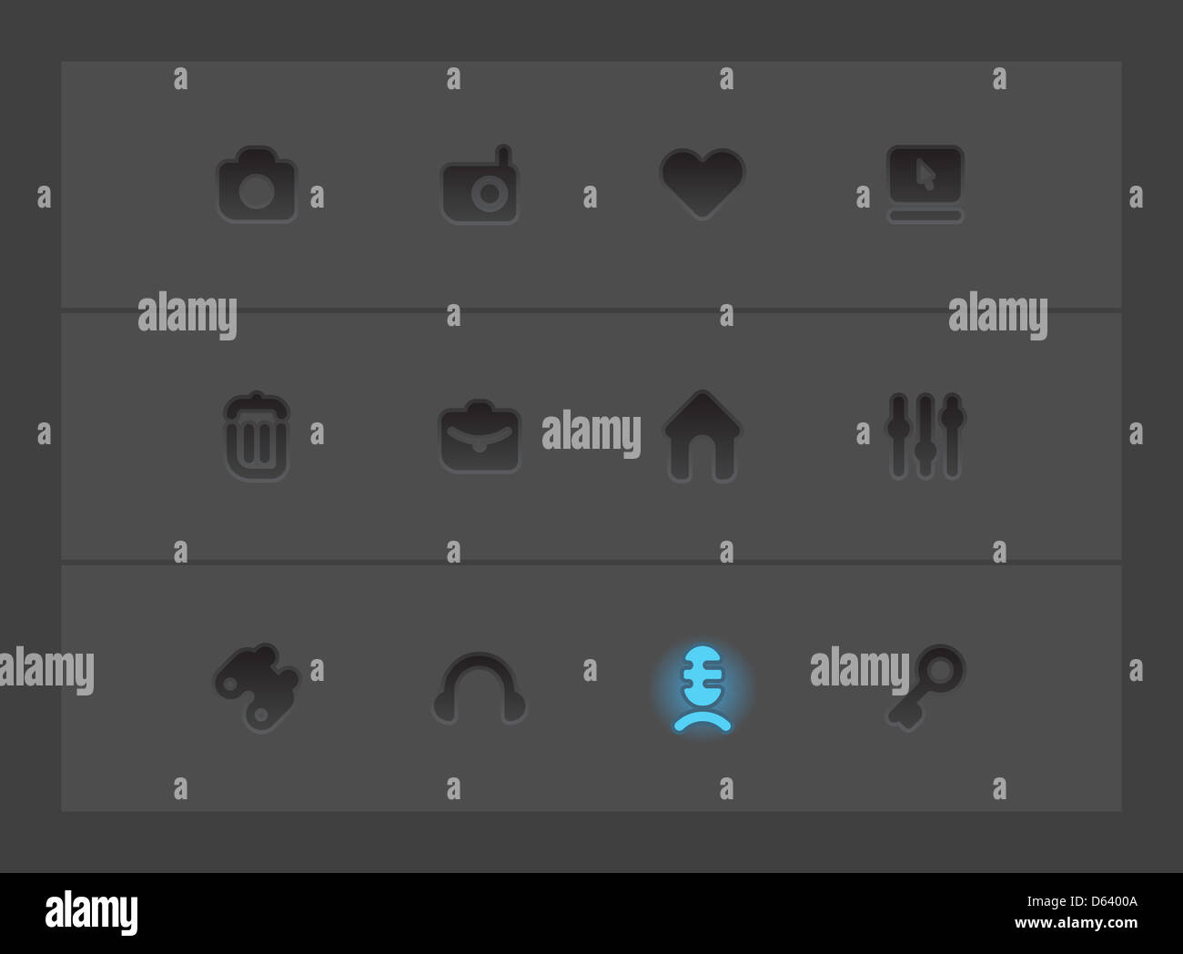 Interface icons hi-res stock photography and images - Alamy