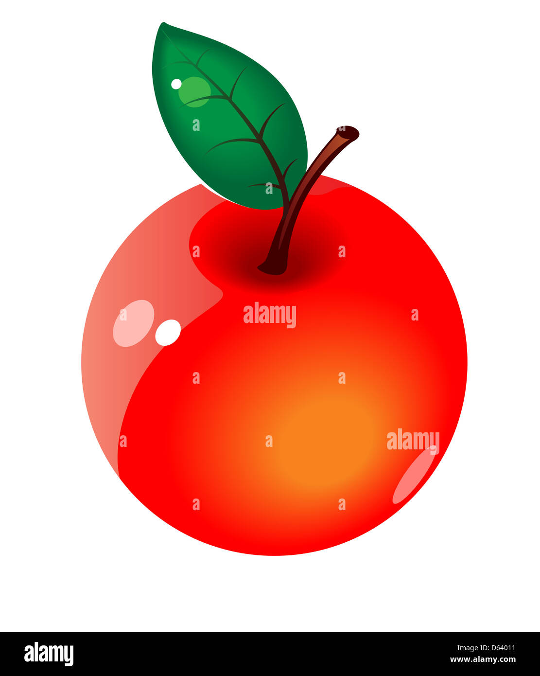 Red apple icon Stock Photo - Alamy