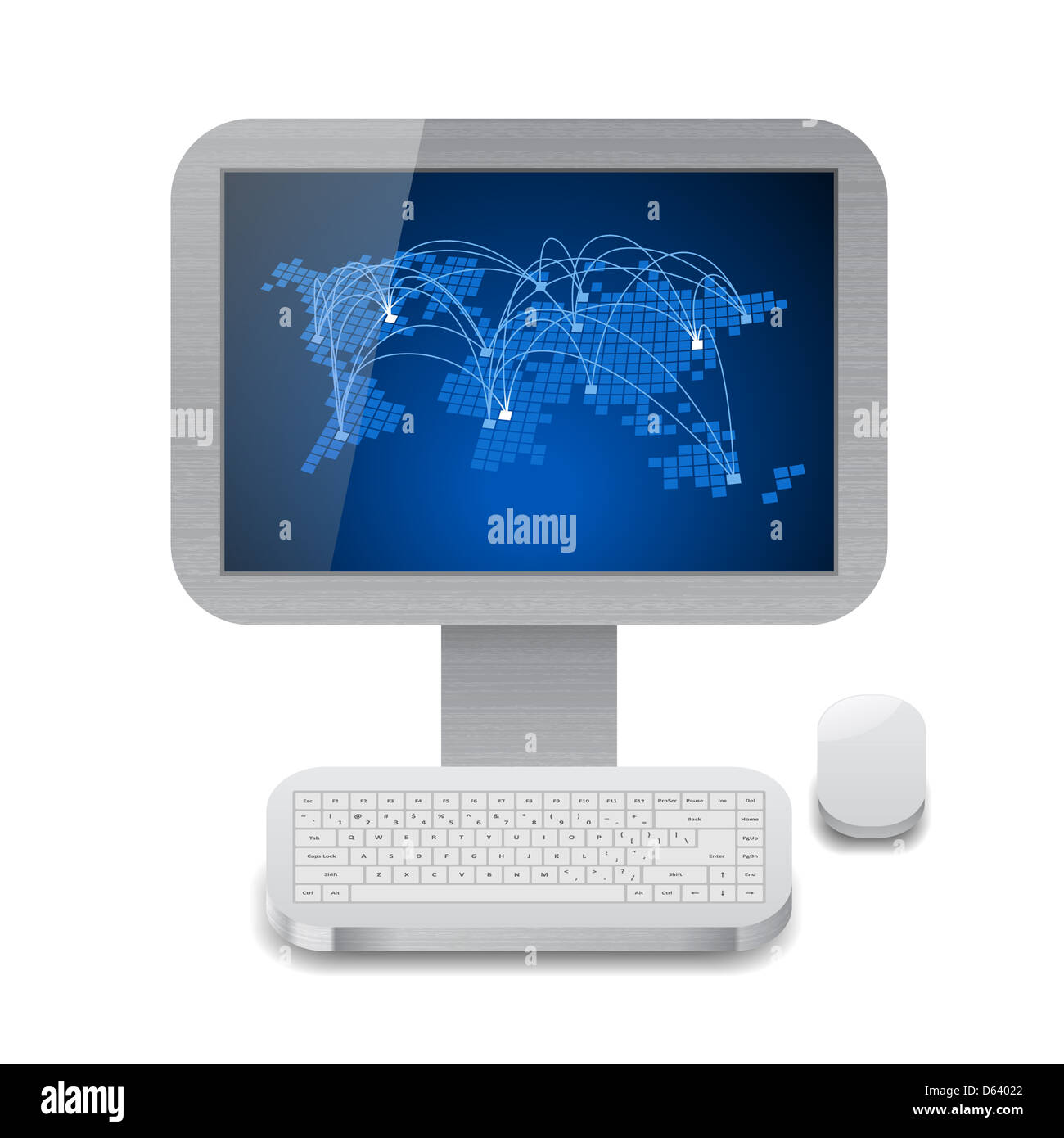 Icon for personal computer Stock Photo - Alamy