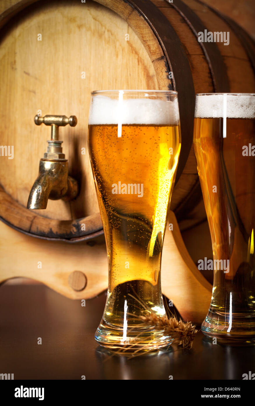 Still life with a draft beer Stock Photo - Alamy