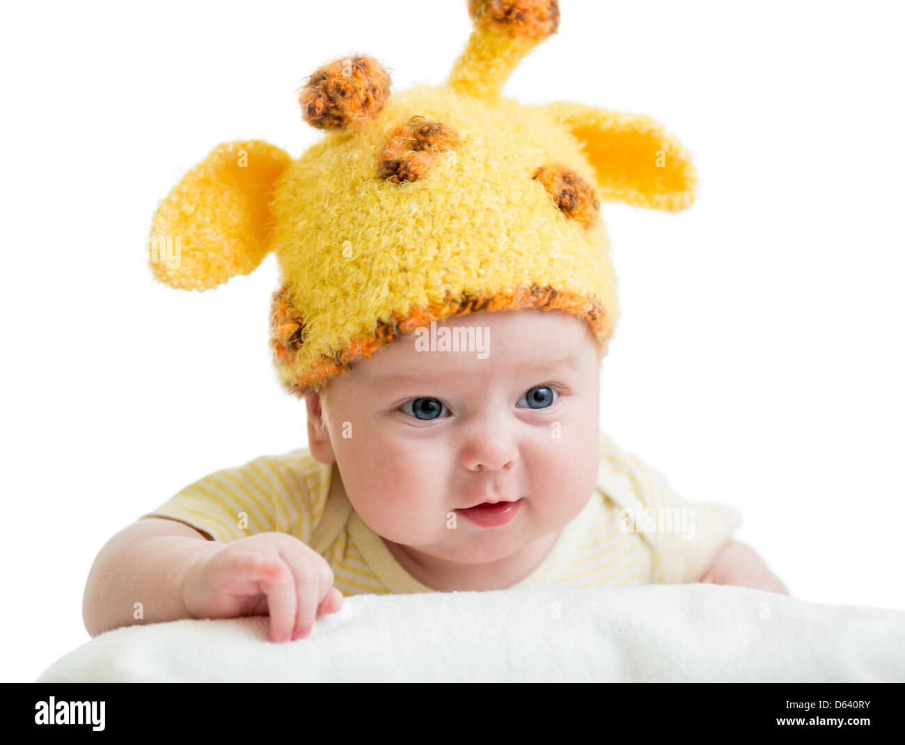 funny infant baby boy isolated on white Stock Photo - Alamy