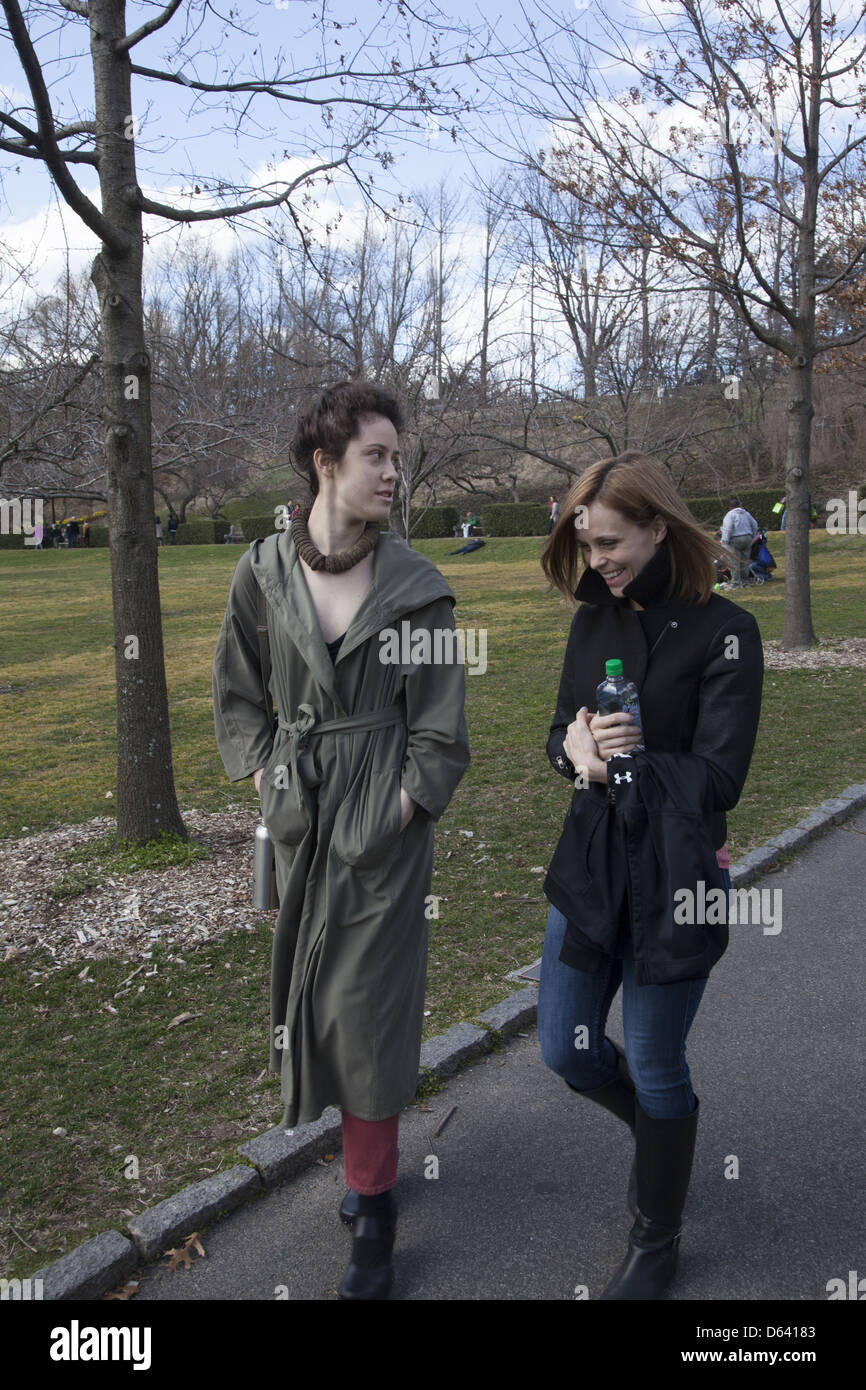 Cousins walking together at the Brooklyn Botanic Garden in Brooklyn; NY ...