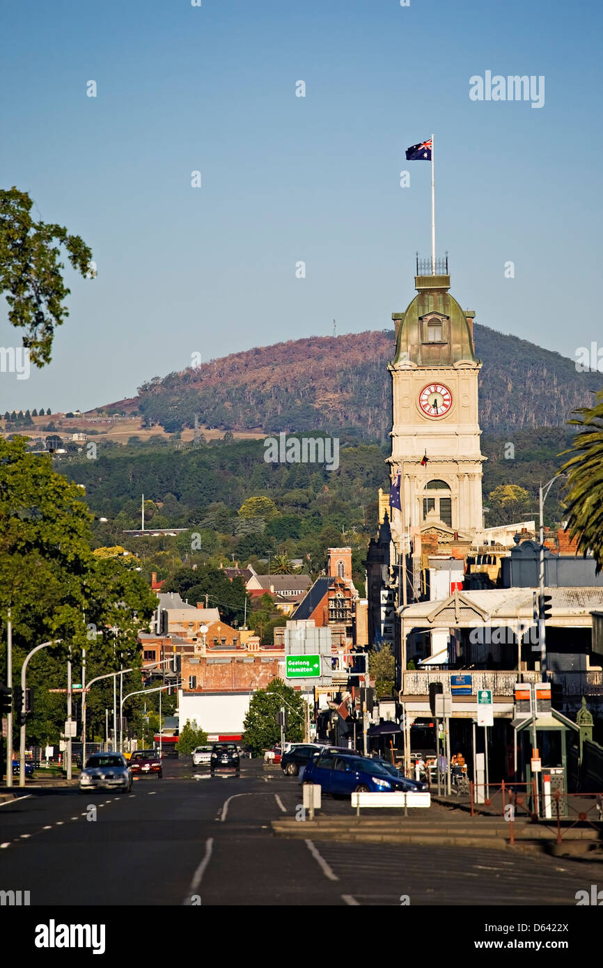 Ballarat Australia / Looking down Sturt Street towards the Ballarat ...