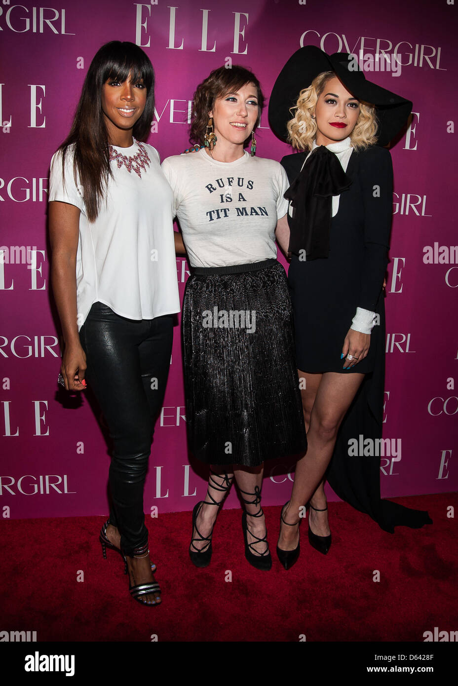 New York, USA. 10th April, 2013. Kelly Rowland, Martha Wainwright, and ...