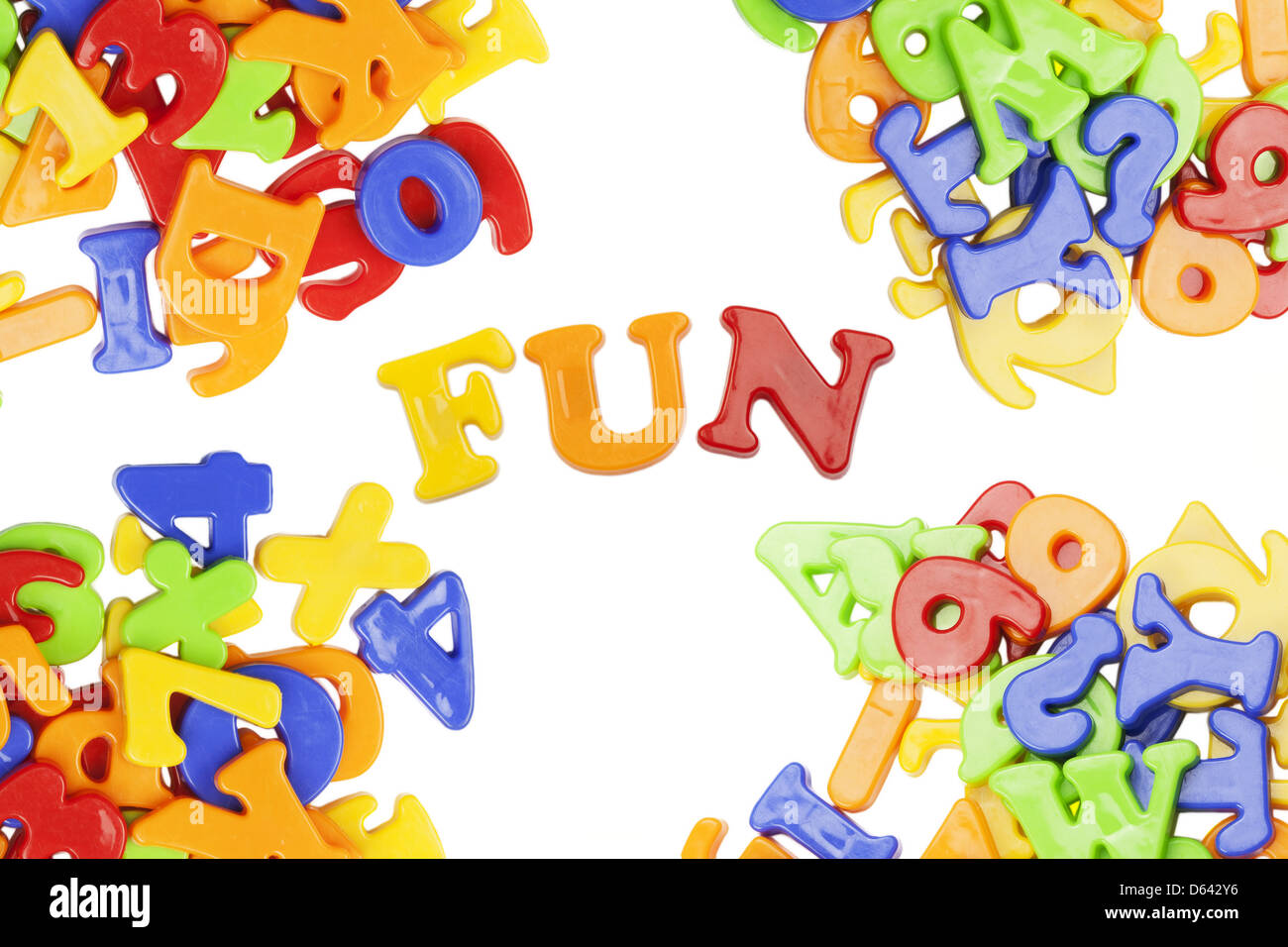 Fun gift english alphabet and numbers hi-res stock photography and ...
