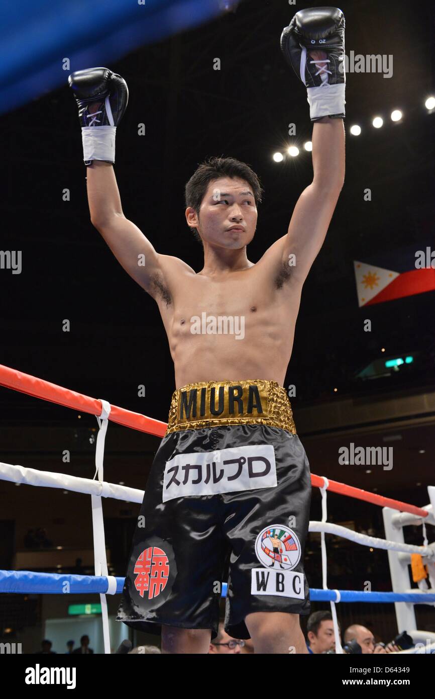 Takashi Miura (JPN), APRIL 8, 2013 - Boxing : Takashi Miura of Japan ...