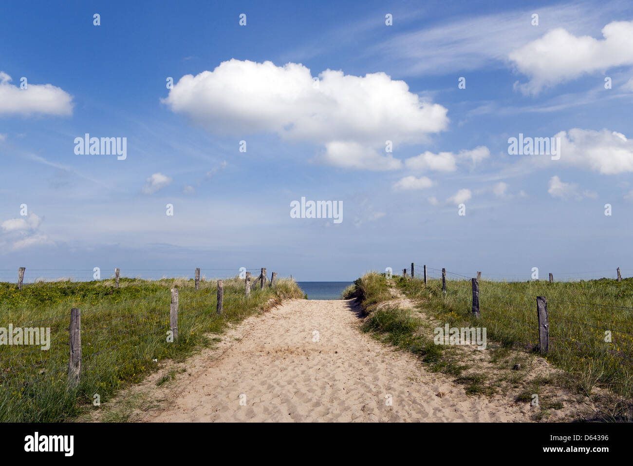 Way to the beach Stock Photo - Alamy