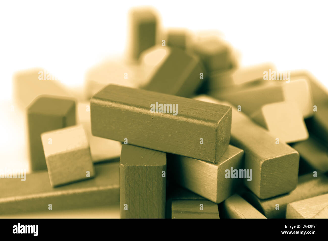 Wooden building blocks Stock Photo - Alamy