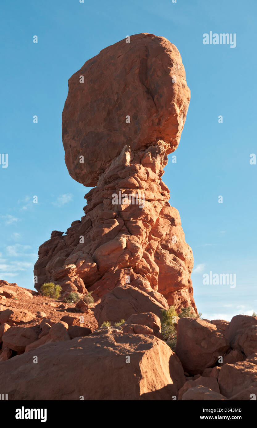 Utah, Arches National Park, Balanced Rock Stock Photo - Alamy