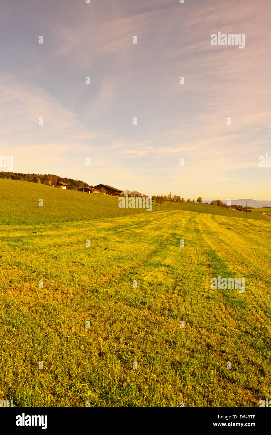 Sloping green hill hi-res stock photography and images - Alamy