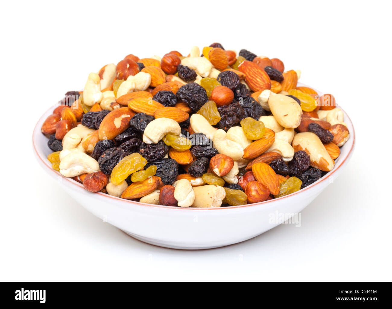 Snack grapes and nuts Cut Out Stock Images & Pictures - Alamy