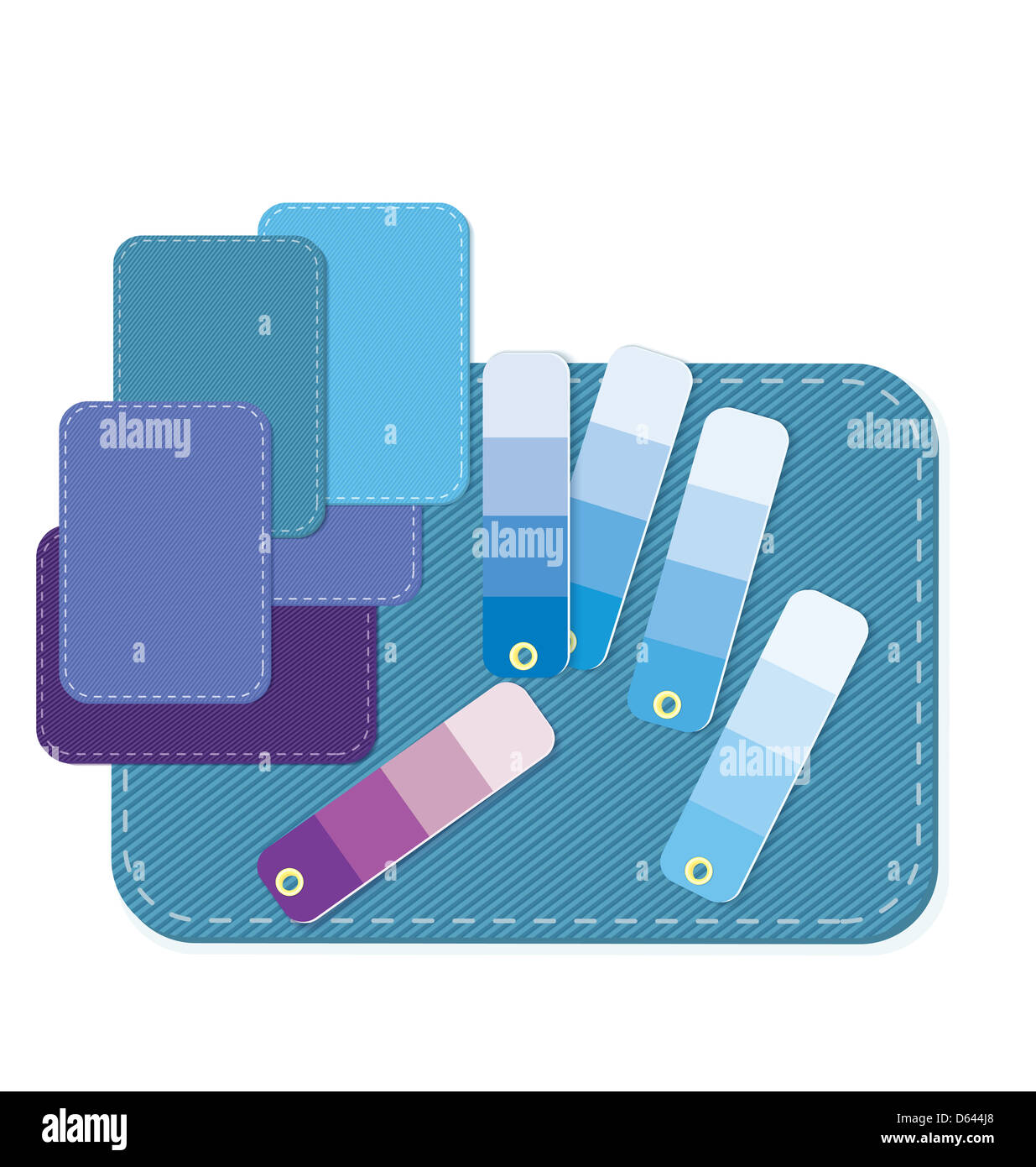 Swatches fabric and color Stock Photo - Alamy