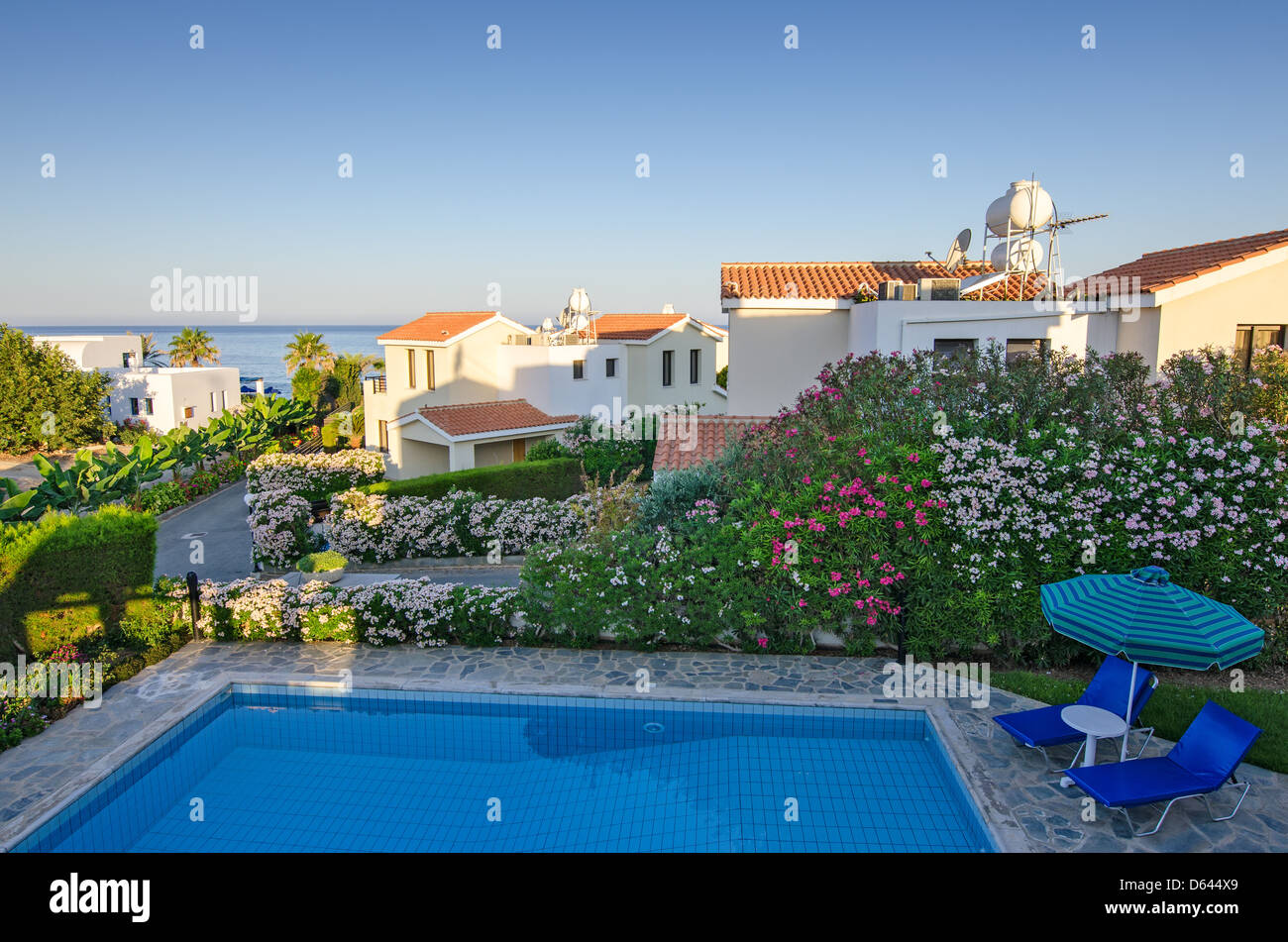 Villas flowers hi-res stock photography and images - Alamy