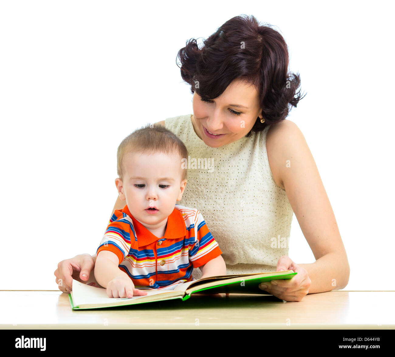 mother reading book to kid Stock Photo - Alamy