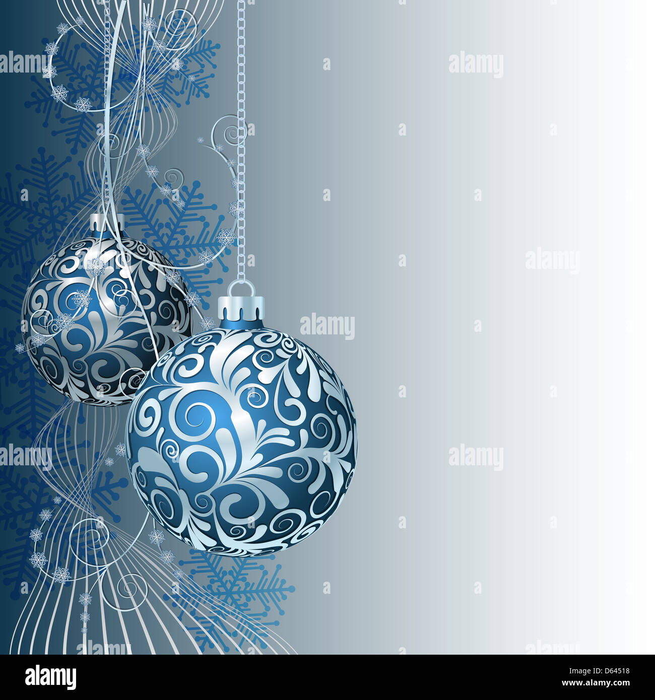 Blue Christmas card Stock Photo - Alamy
