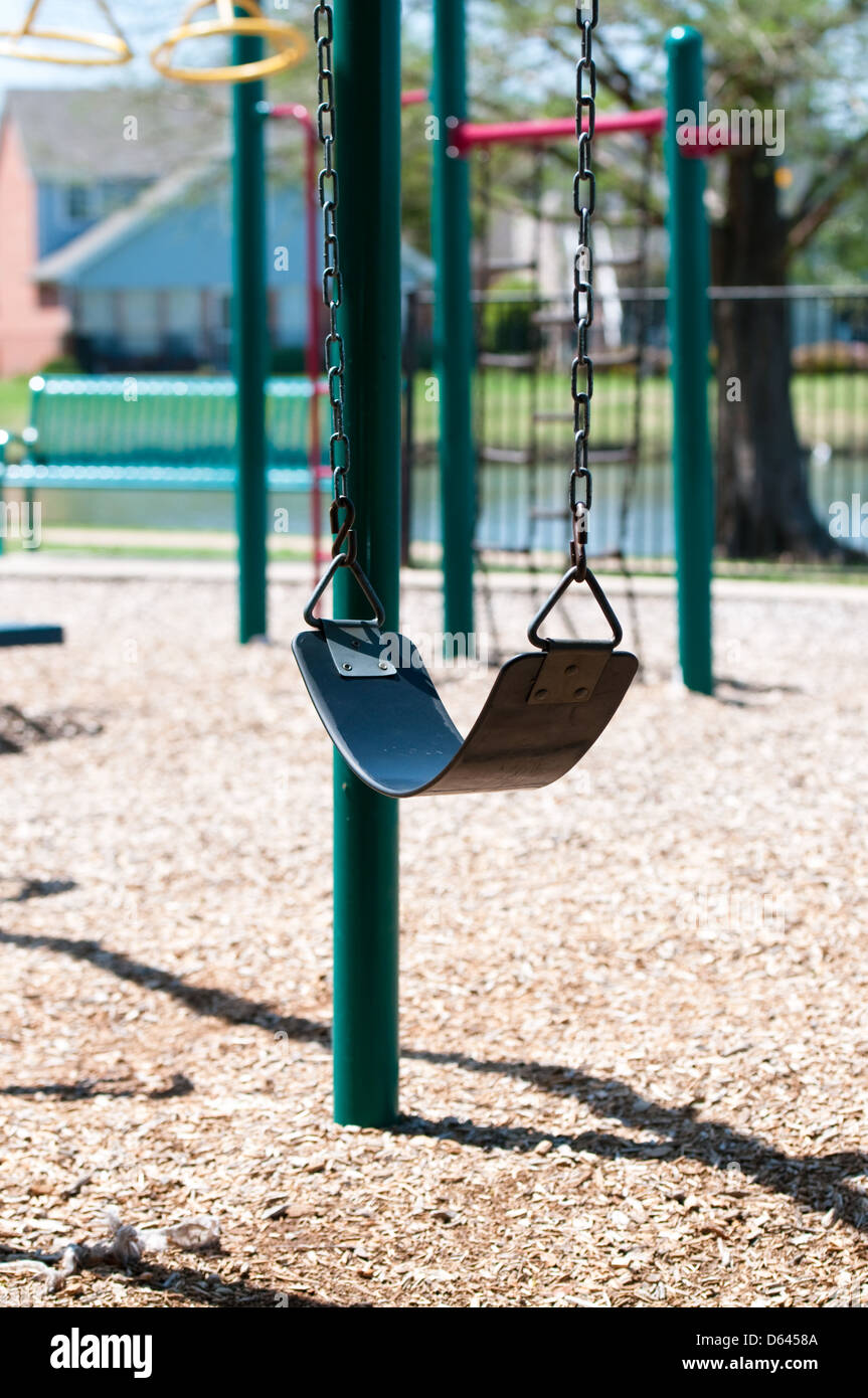 Swingset In Park