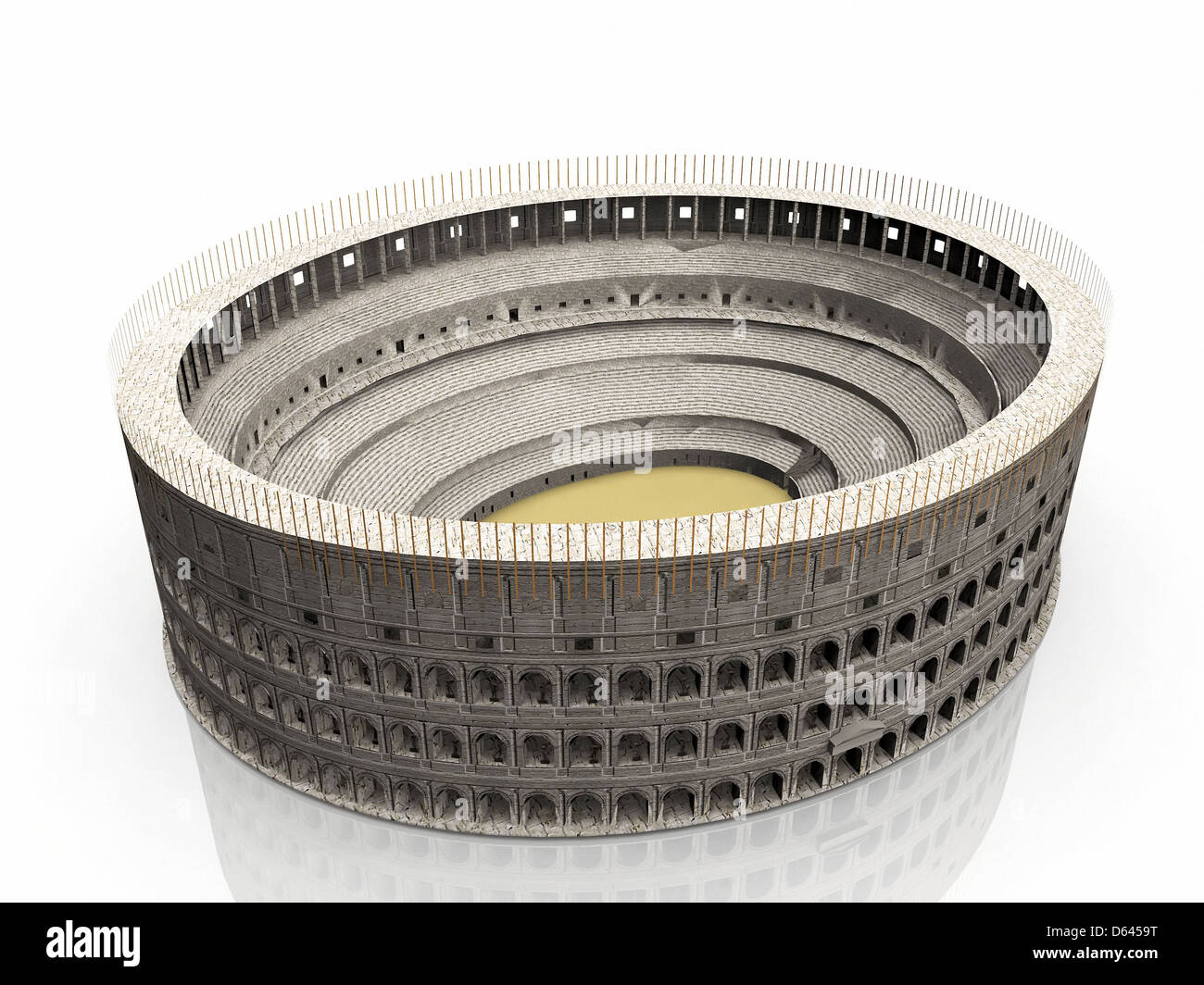 the coliseum on a white background Stock Photo - Alamy