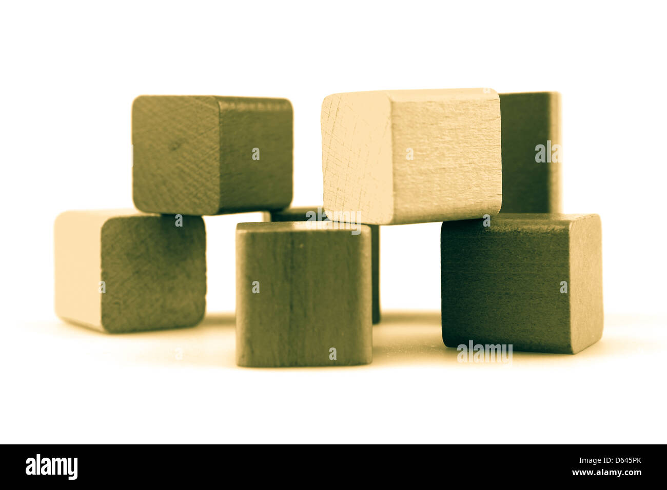 Wooden building blocks Stock Photo - Alamy