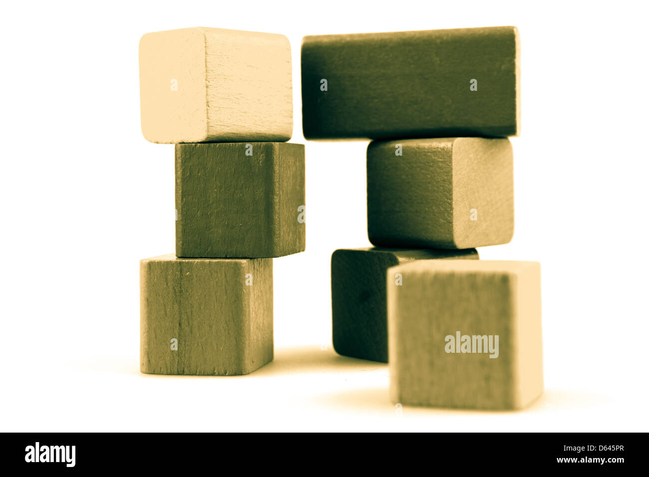 Wooden building blocks Stock Photo - Alamy