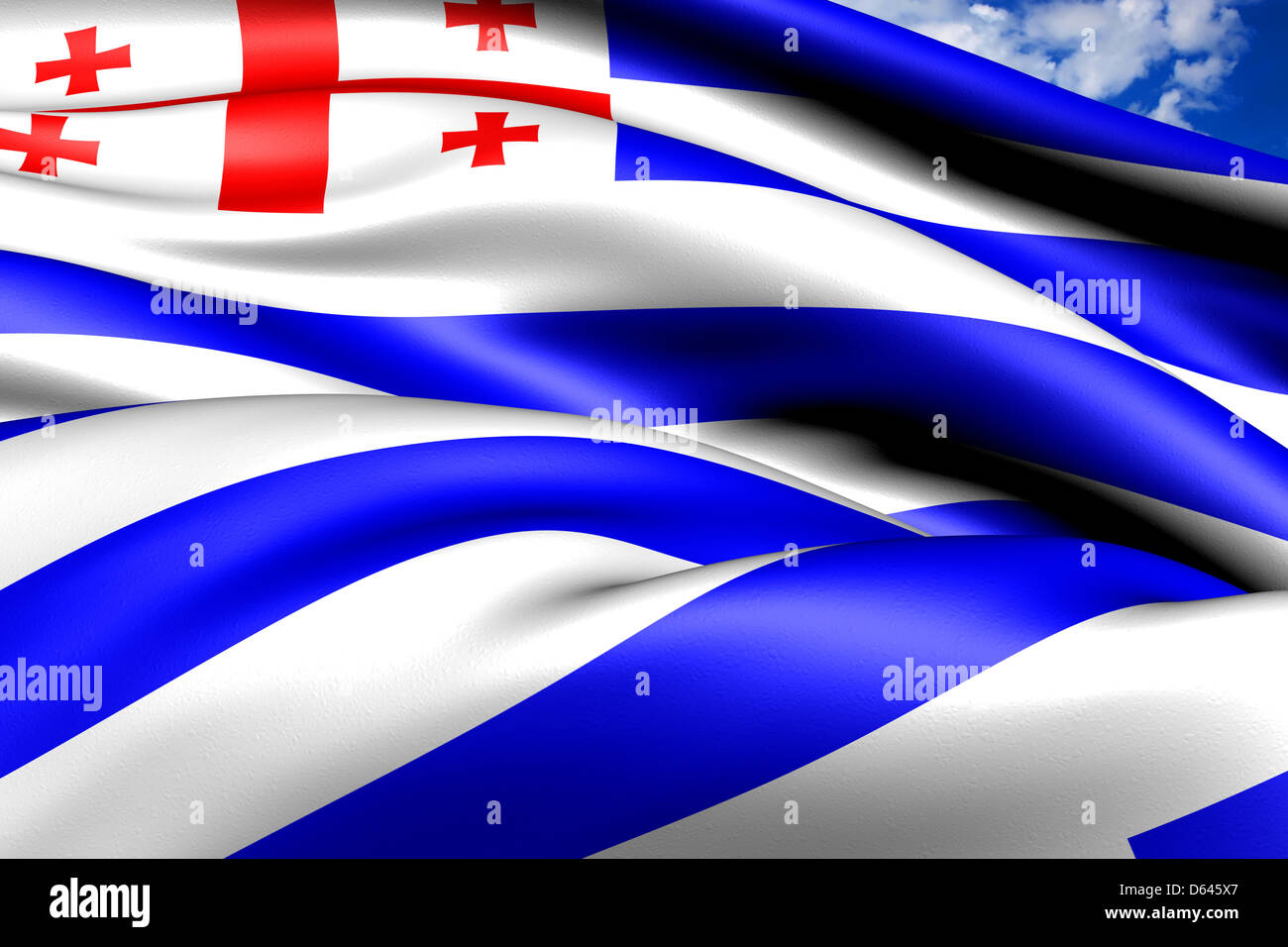 Flag of ajaria hi-res stock photography and images - Alamy