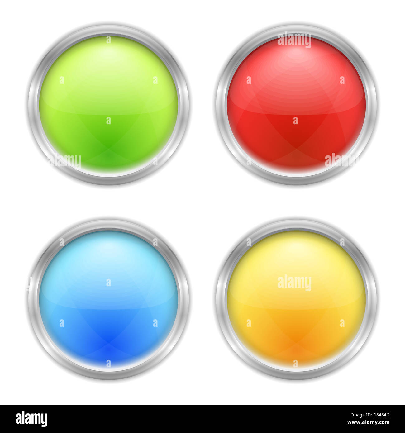 Four round decorative buttons hi-res stock photography and images - Alamy