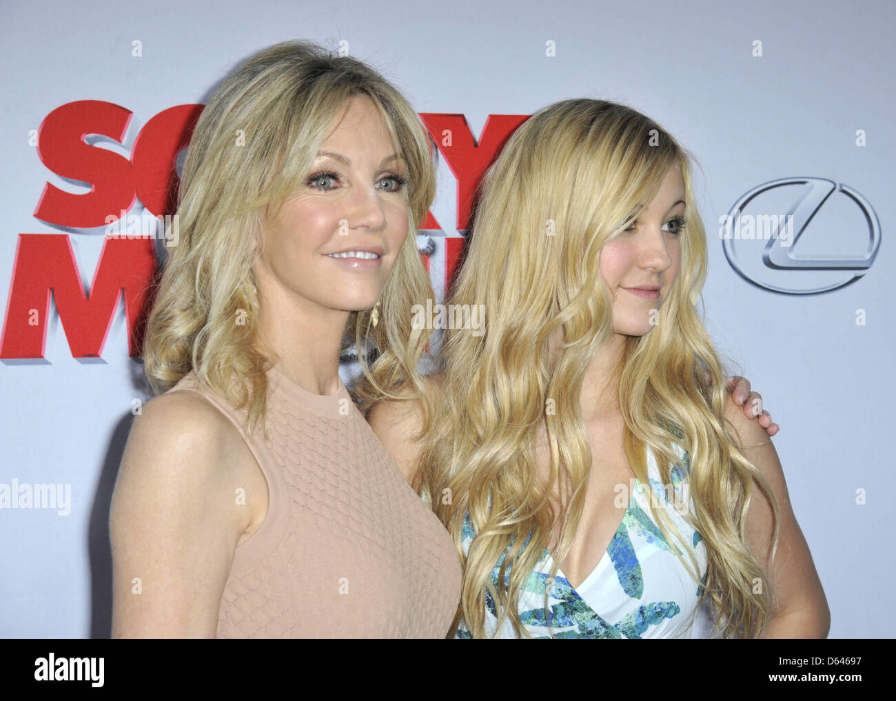 Los Angeles, California, USA. 11th April 2013. Heather Locklear, Ava Elizabeth Sambora attending ...