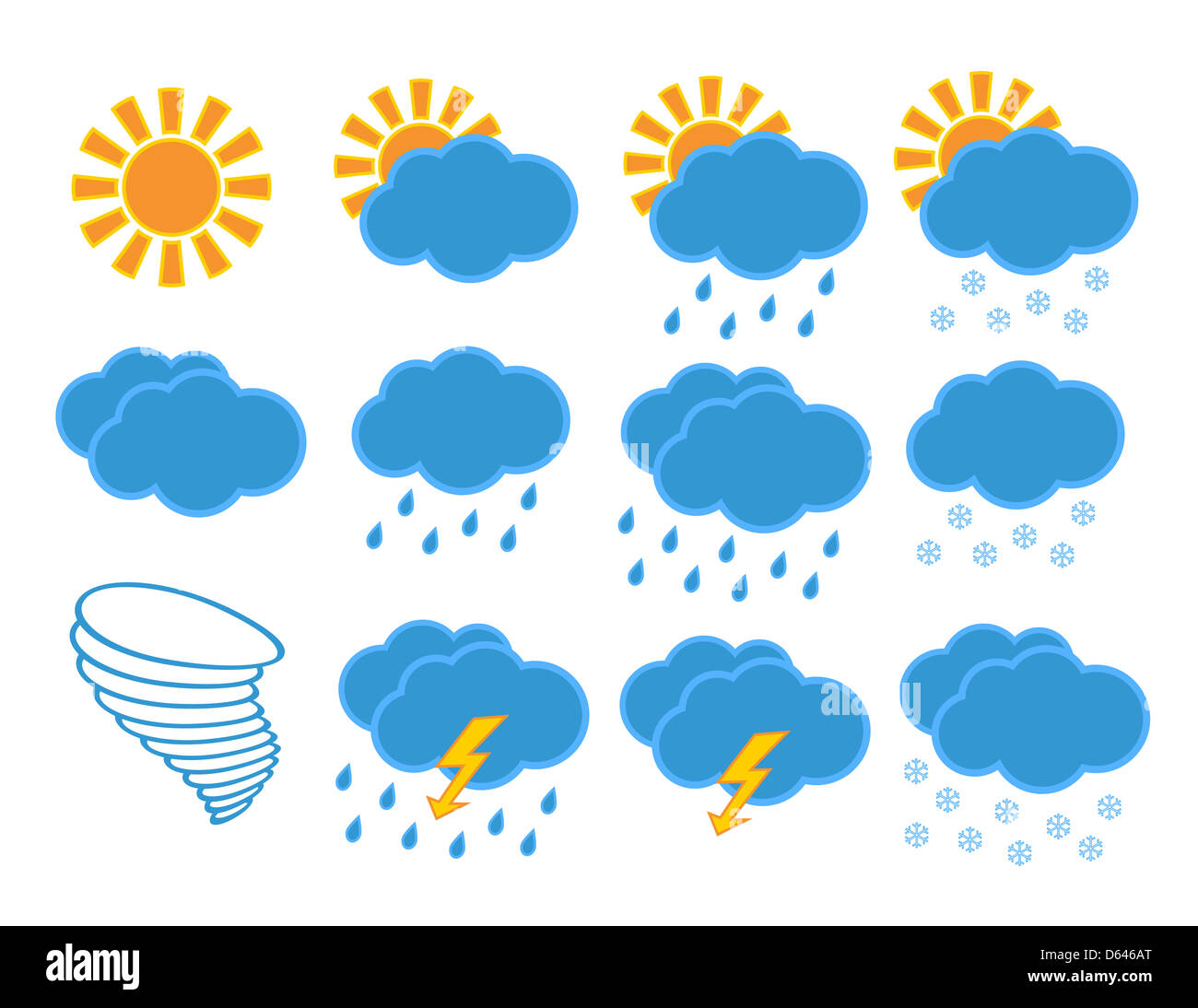 Hot weather icons hi-res stock photography and images - Alamy