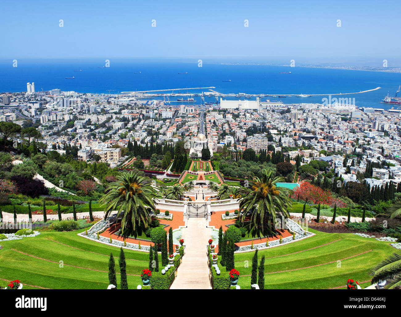 Bahai Gardens in Haifa Israel Stock Photo - Alamy
