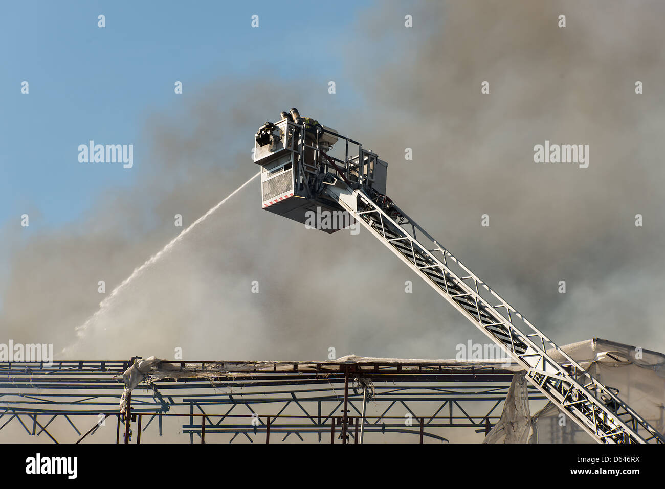 Firefighter ladder rescue hi-res stock photography and images - Alamy
