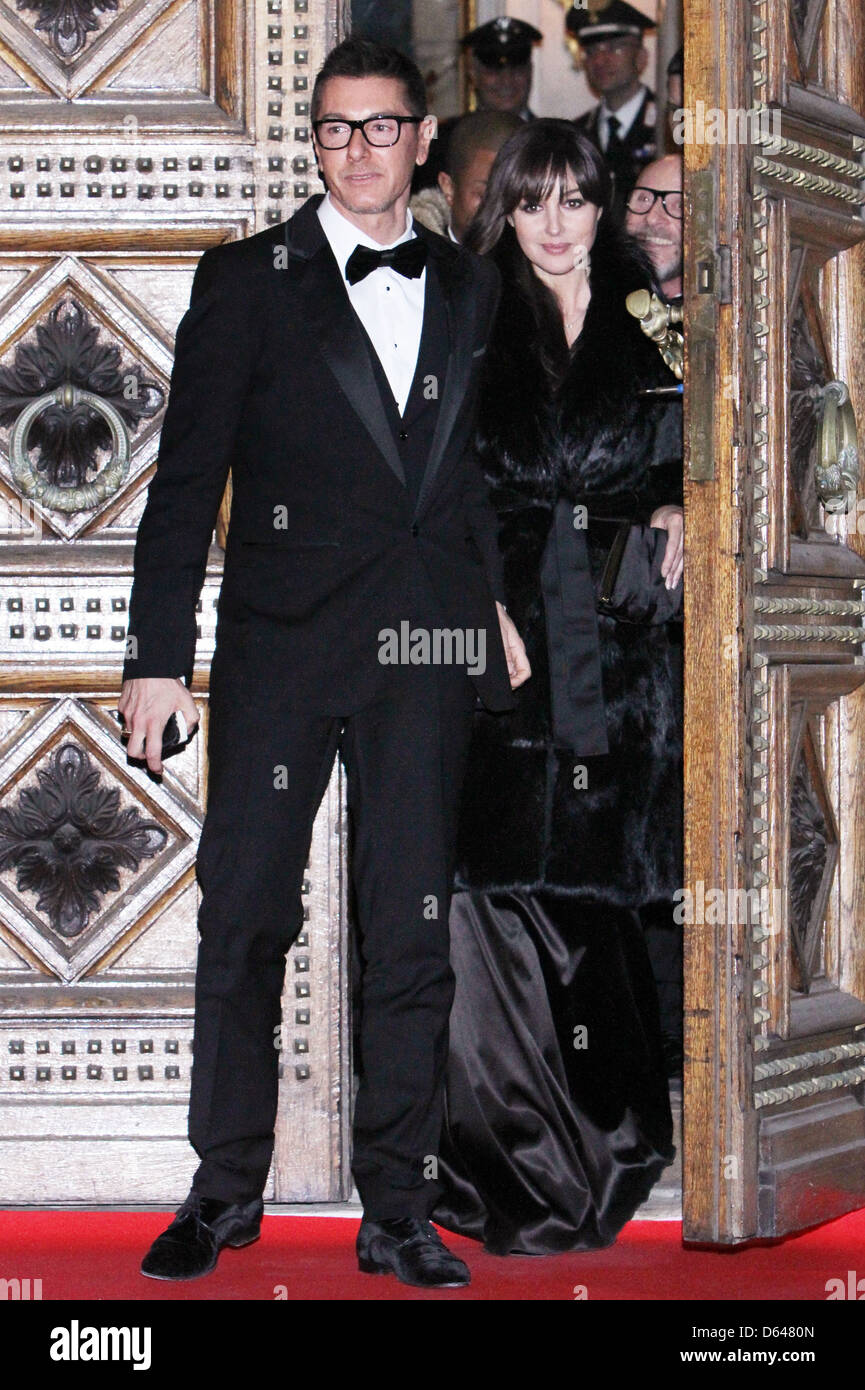 Stefano Gabbana and Monica Bellucci Martini Gold by Dolce&Gabbana Gala ...